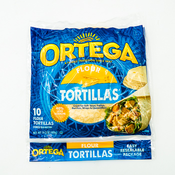 S Bertram - TORTILLA 8 INCH FLOUR ORTEGA 12/10 CT