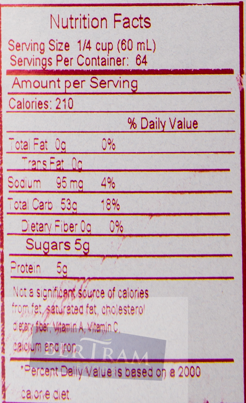 S Bertram - TABLE SYRUP 4/1 GALLON (USA)