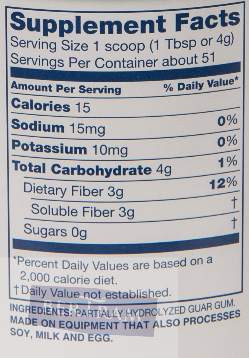 S Bertram - NUTRISOURCE FIBER 4/7.2 OZ CANS