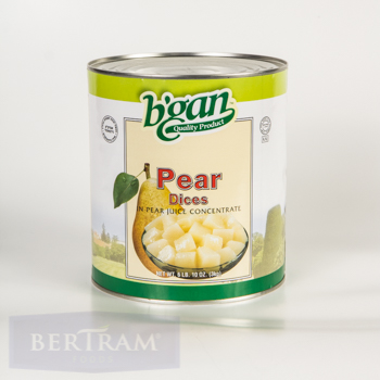 S Bertram - PEAR DICED IN JUICE 6#10