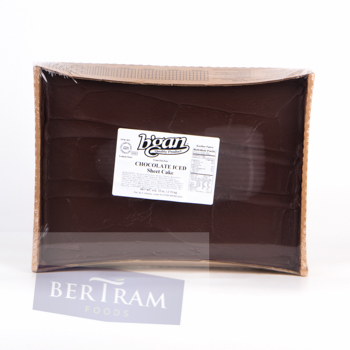 S Bertram - CAKE CHOCOLATE ICED SHEET 12x16 4 TRA